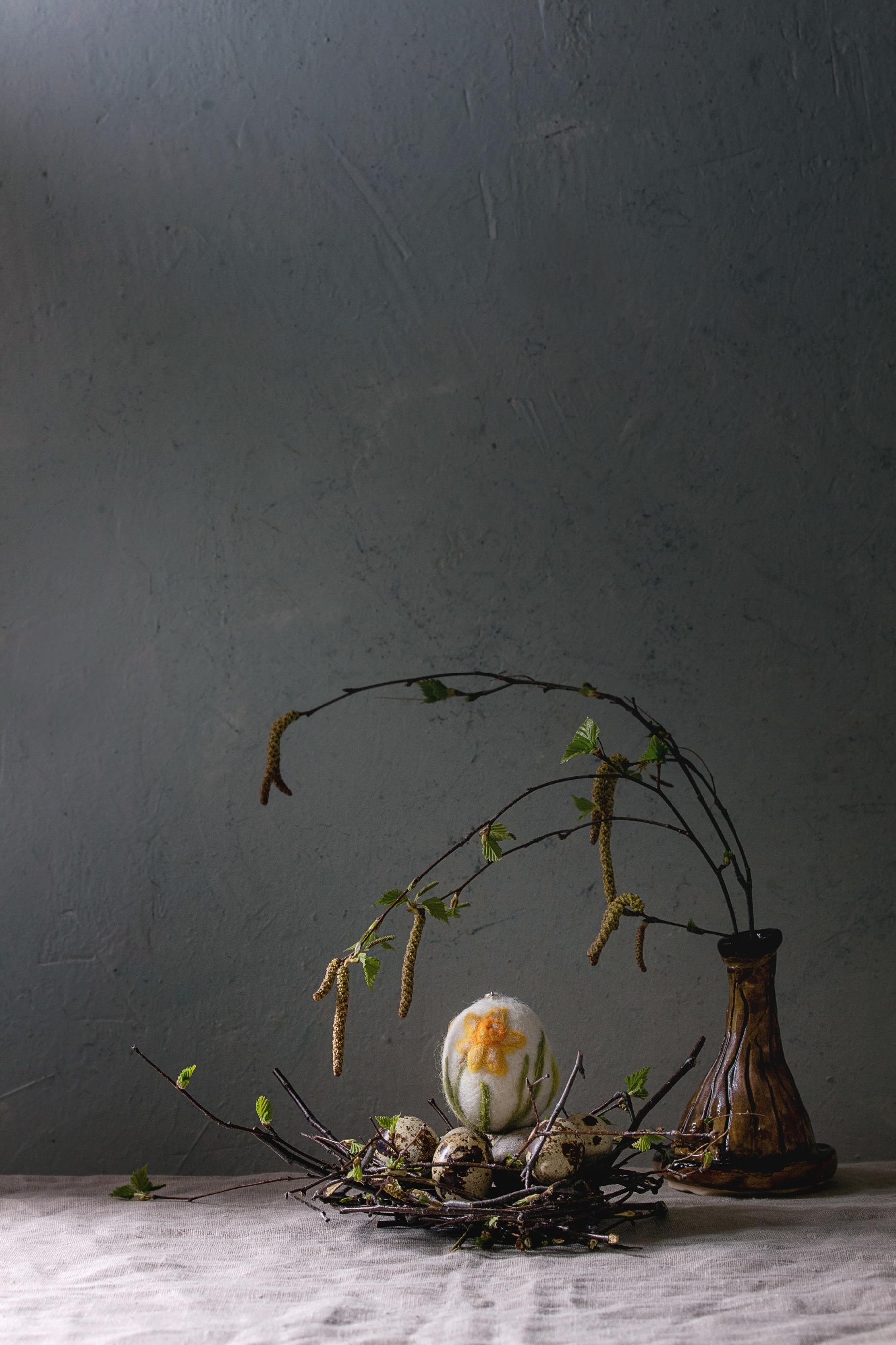 Quail easter eggs in nest featuring eggs, easter, and nest, a Holiday ...