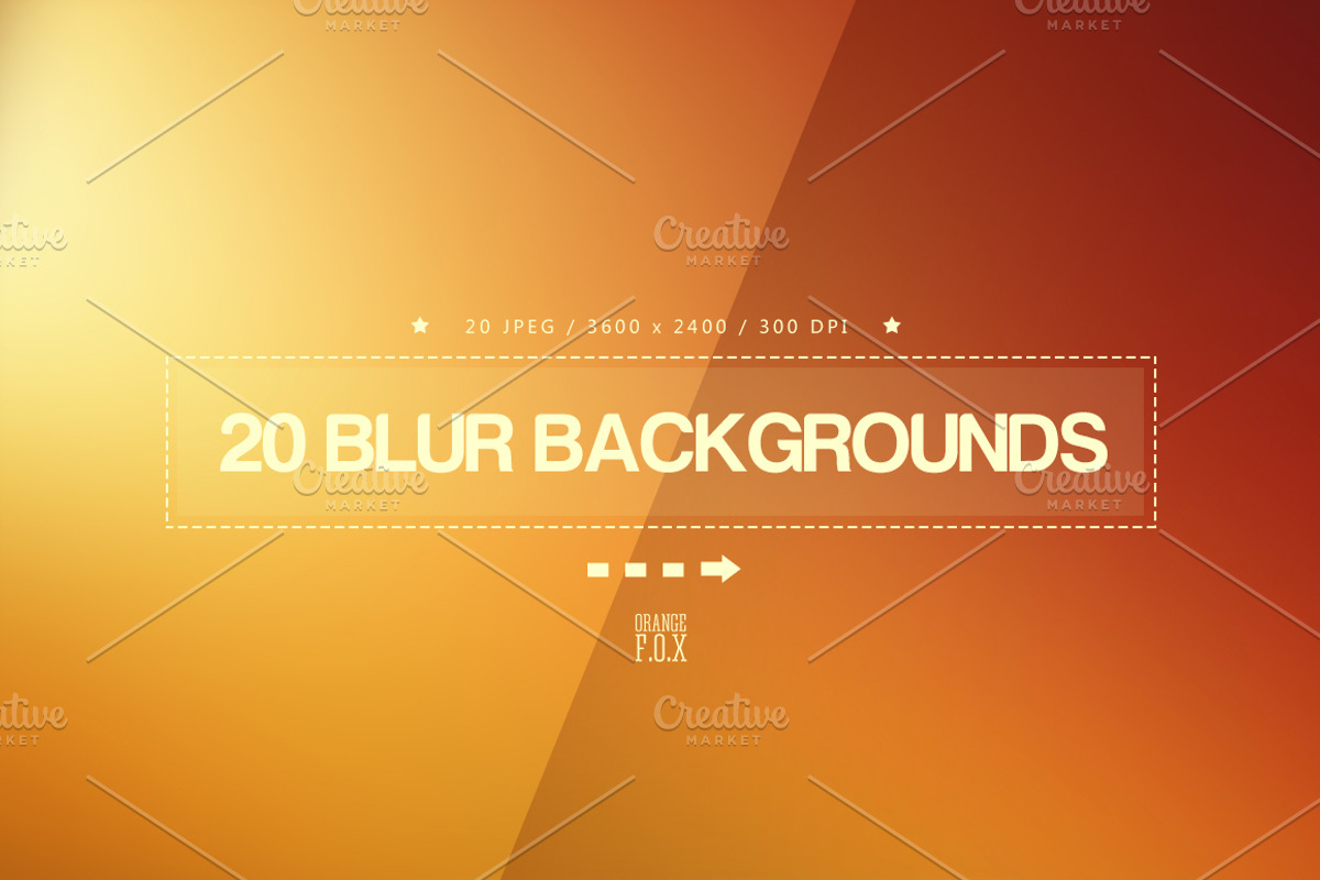 20 Color Blur Backgrounds, a Texture Graphic by Orange Fox