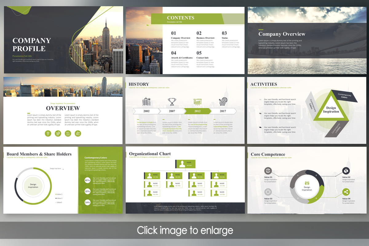 City Company Profile PPT Template