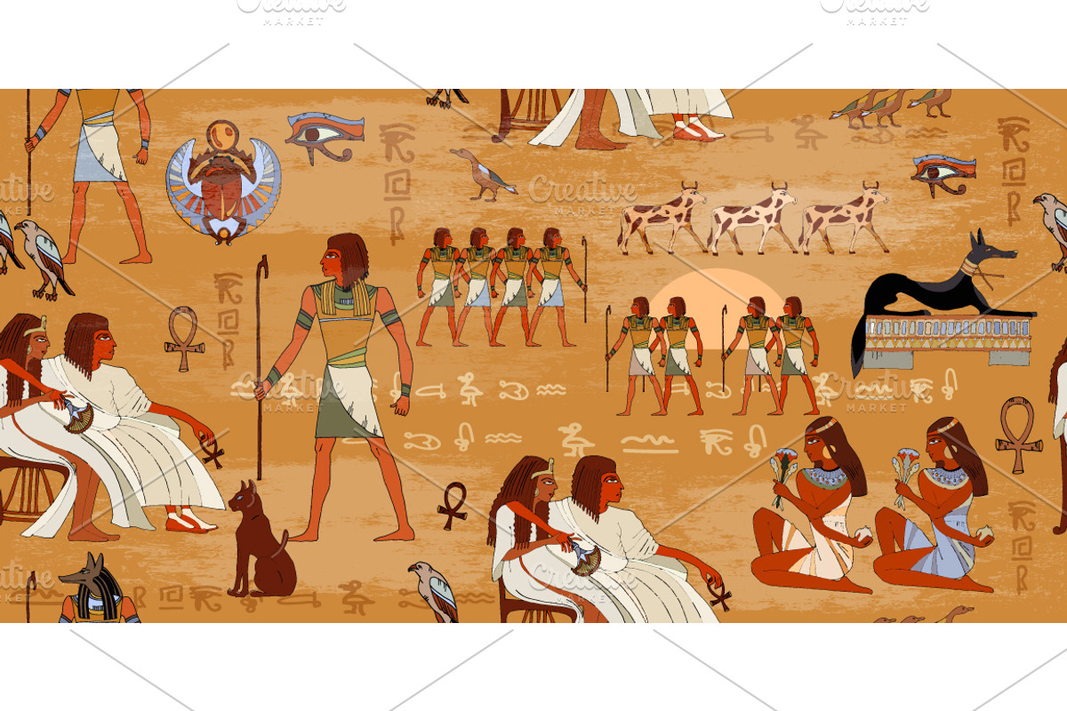 Ancient Egypt, a Background Graphic by Matrioshka