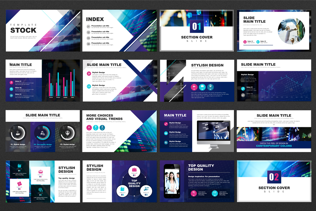 Stock PPT Template, a Presentation Template by GoodPello