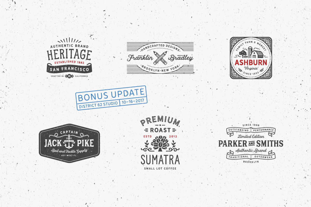 80 Modern Vintage Logos vol 3, a Branding & Logo Template by DISTRICT ...