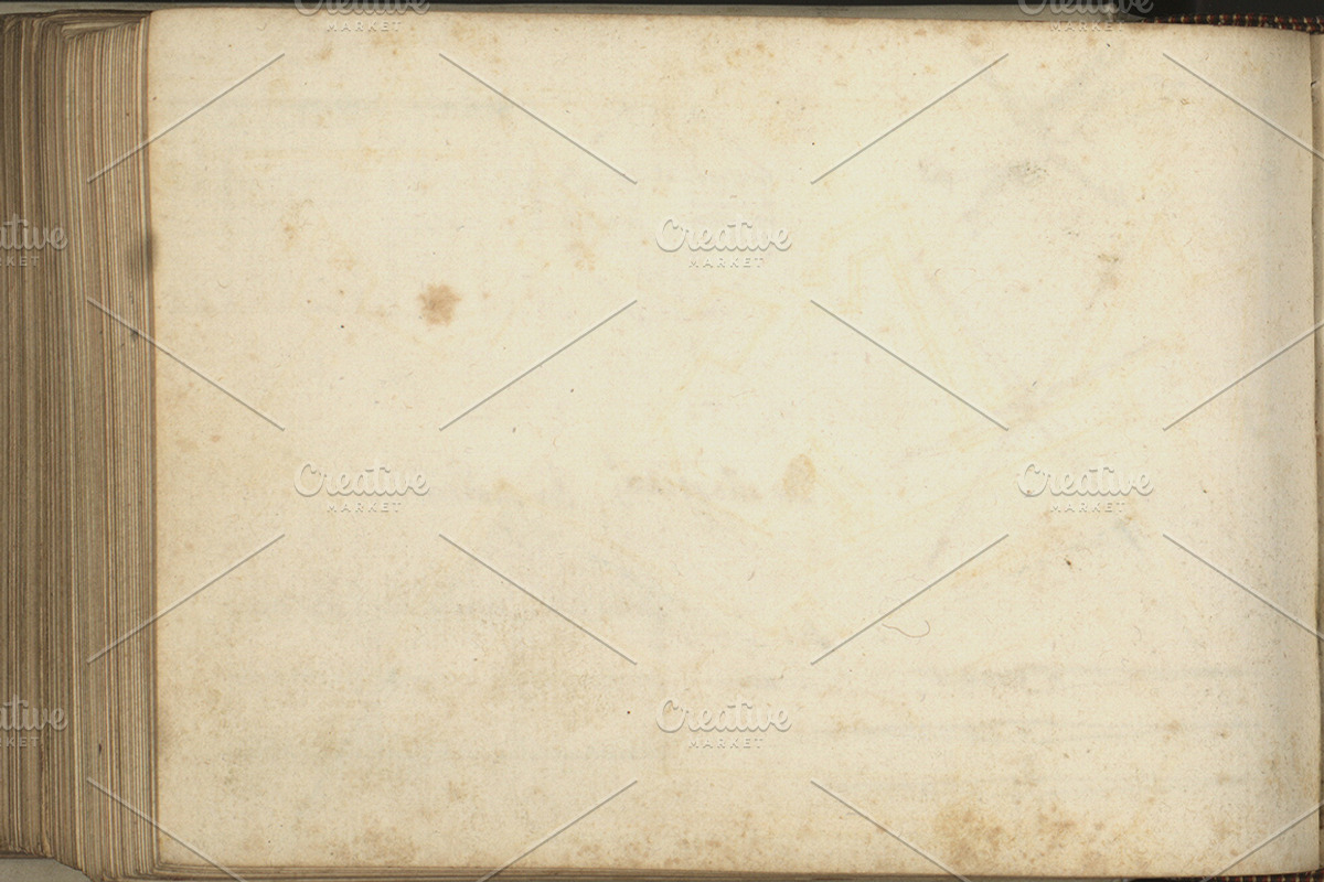 17th Century Book Blank Pages &Cover, a Texture Graphic by Blue Line Design