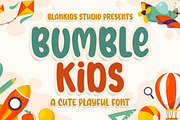 Bumble Kids a Cute Playful Font, a Font by Blankids Studio