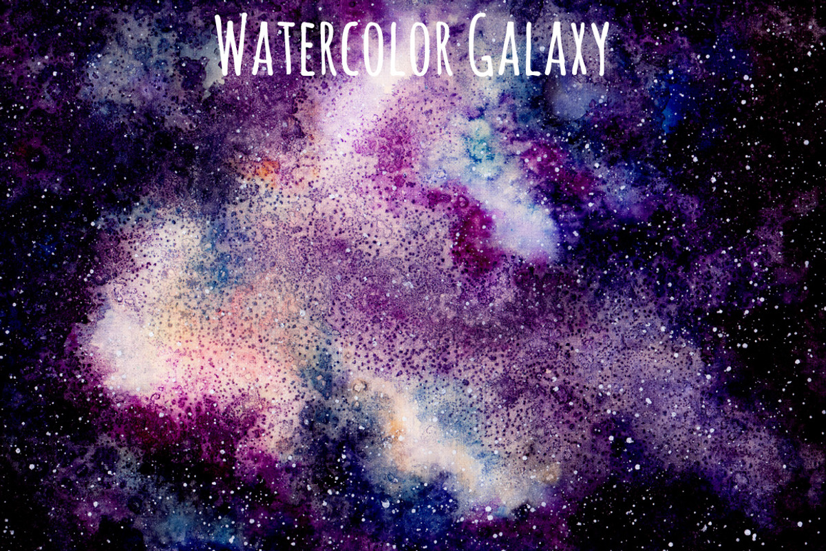 Watercolor Galaxy Set, a Texture Illustration by Salted Galaxy