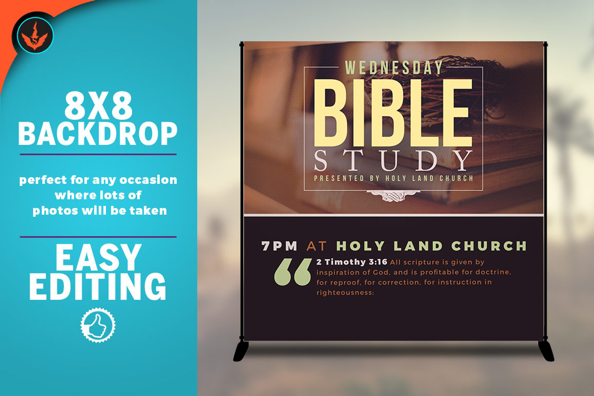 Bible Study 8x8 Backdrop, a Templates & Theme by SeraphimChris