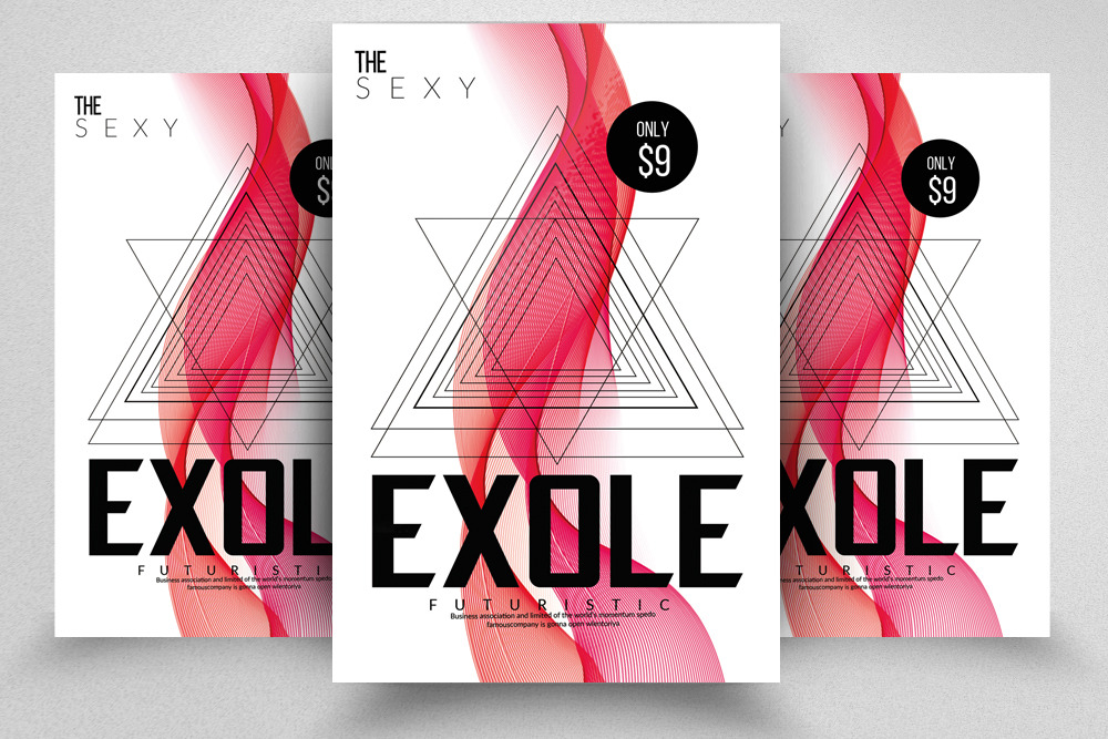 Electro Flyer Templates, a Flyer Template by Psd Templates | Creative ...