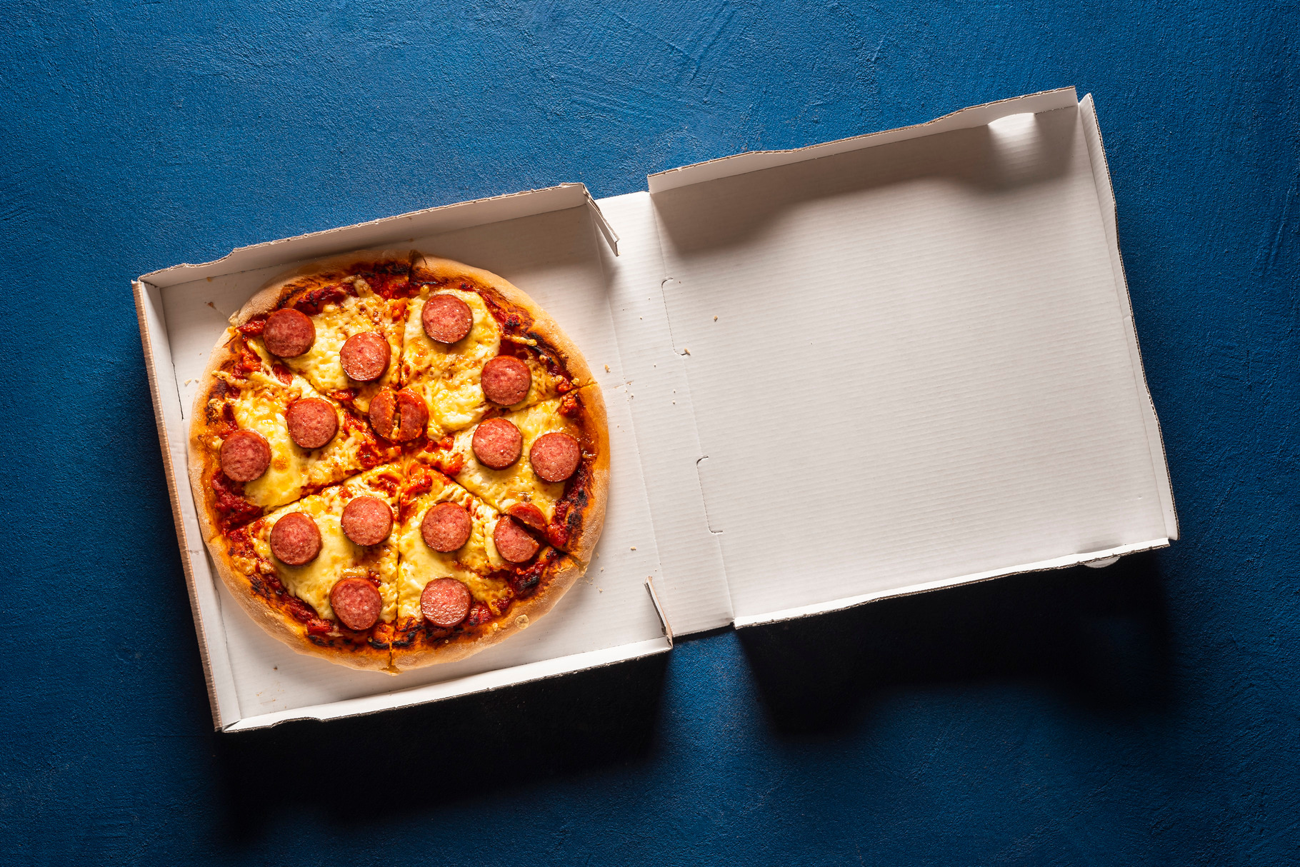 Sliced pizza in a cardboard box, piz, a Food & Drink Photo by ...