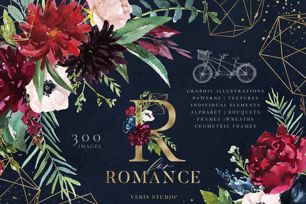 BUNDLE Whole Shop Watercolor Floral, a Decorative Illustration by Veris ...