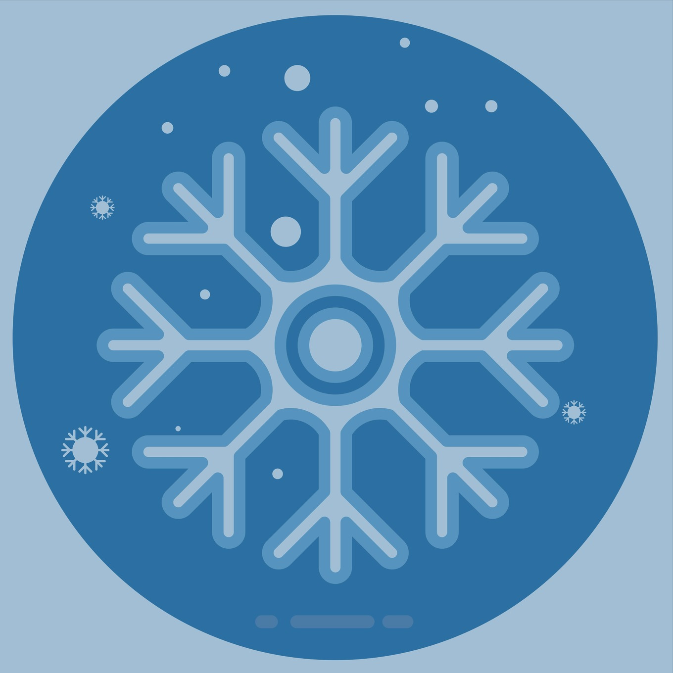 icon of cold sign depicting snowflake, a Decorative Illustration by ...