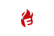e letter fire flame logo vector icon, a Branding & Logo Template by vastard