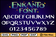 Cartoon Font Svg Png Pdf Dxf Encanto, an Object Graphic by Custom Fonts ...