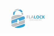 Vector lock logo combination., a Branding & Logo Template by GraphiShop