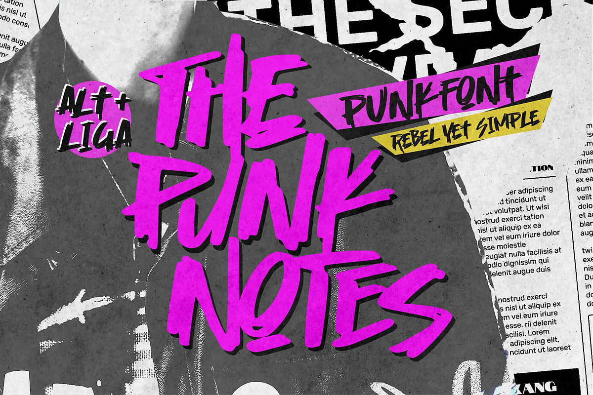 The Punk Notes – Punk Font Rebel Yet