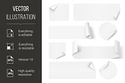 Paper stickers | Background Graphics ~ Creative Market