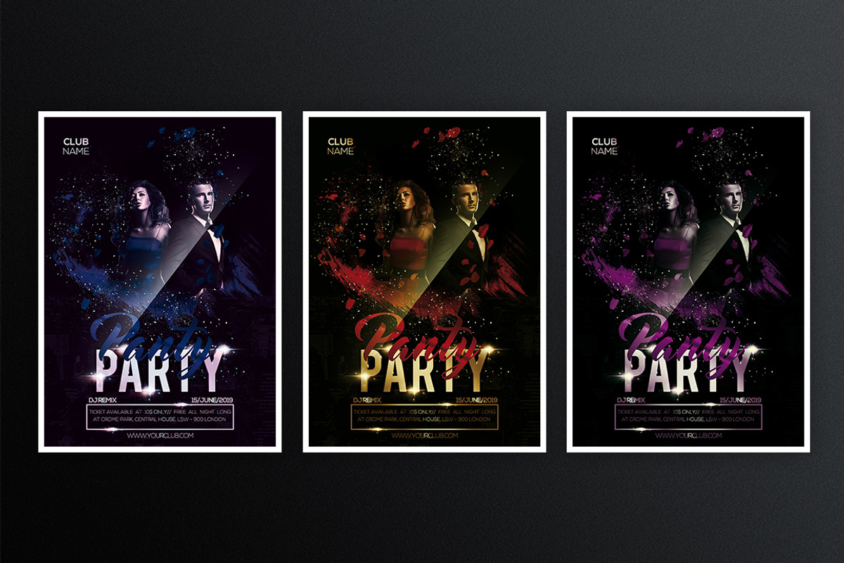Party Flyer Design, a Flyer Template by What a Story