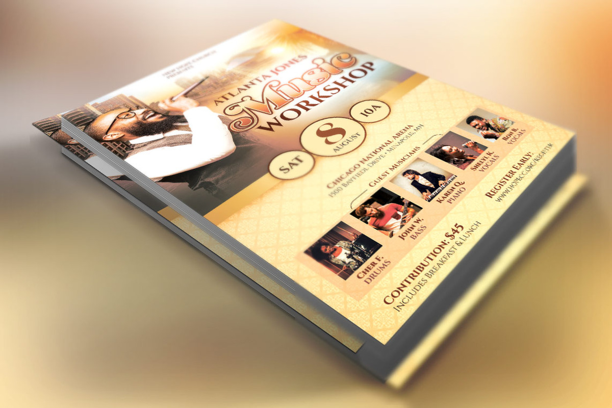 Church Music Workshop Flyer, a Flyer Template by Godserv Designs