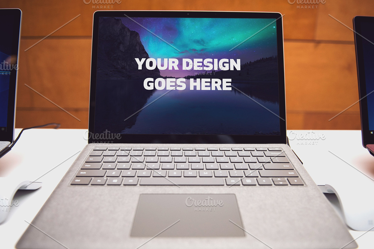 Microsoft Surface Laptop Mock-ups, a Device Mockup by vraiana