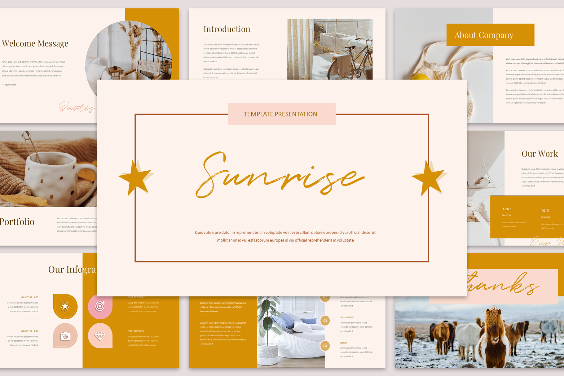 Sunrise Creative Powerpoint Template, a Presentation Template by Jaruka