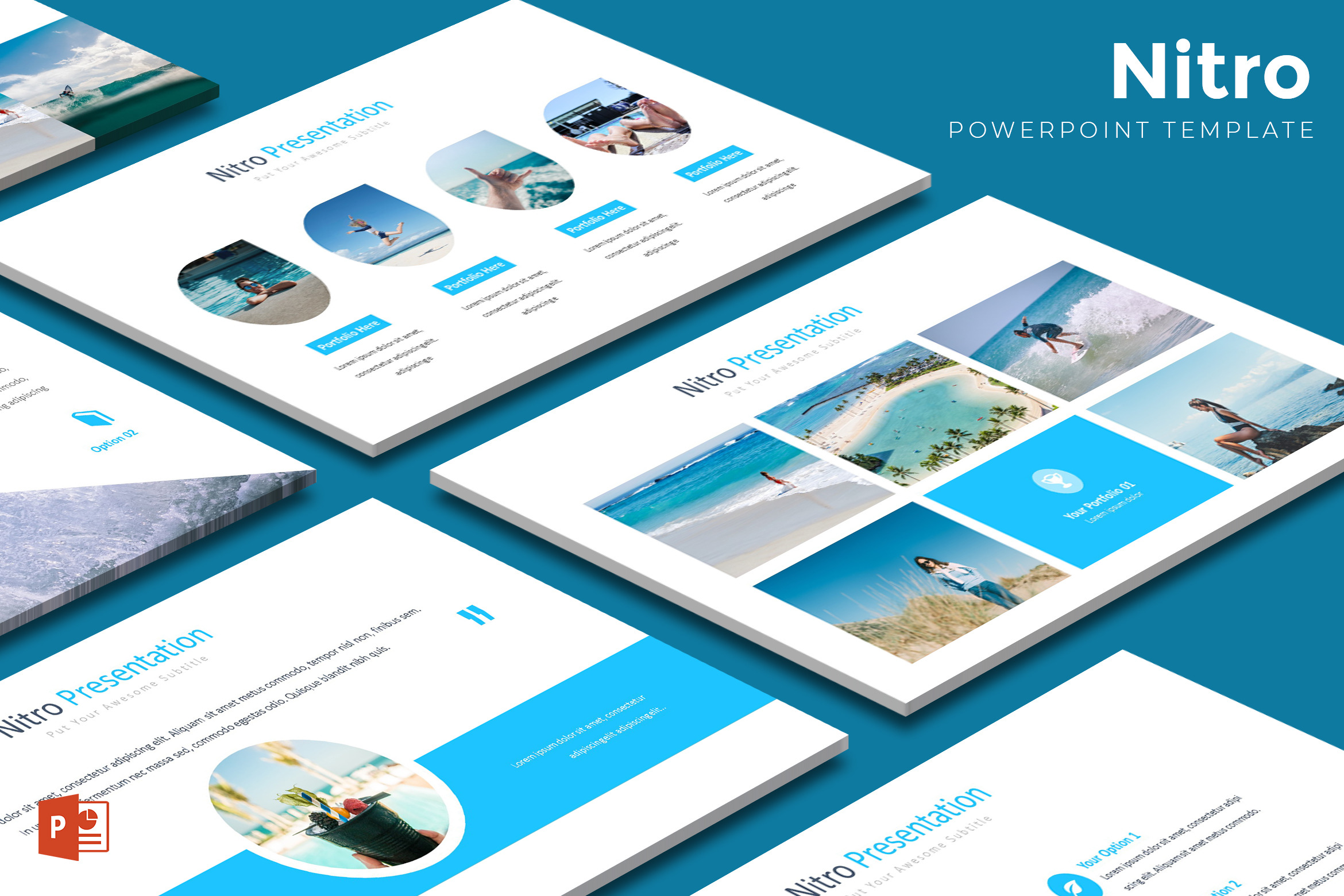Nitro - Powerpoint Template, a Presentation Template by AQR Studio