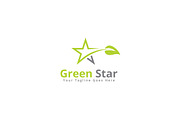 Green Star Logo Template, a Branding & Logo Template by Logo20