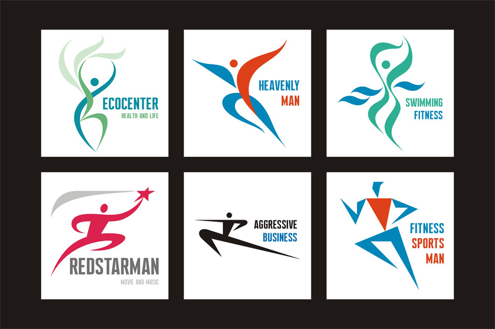 6 People Logo Signs, a Branding & Logo Template by serkorkin