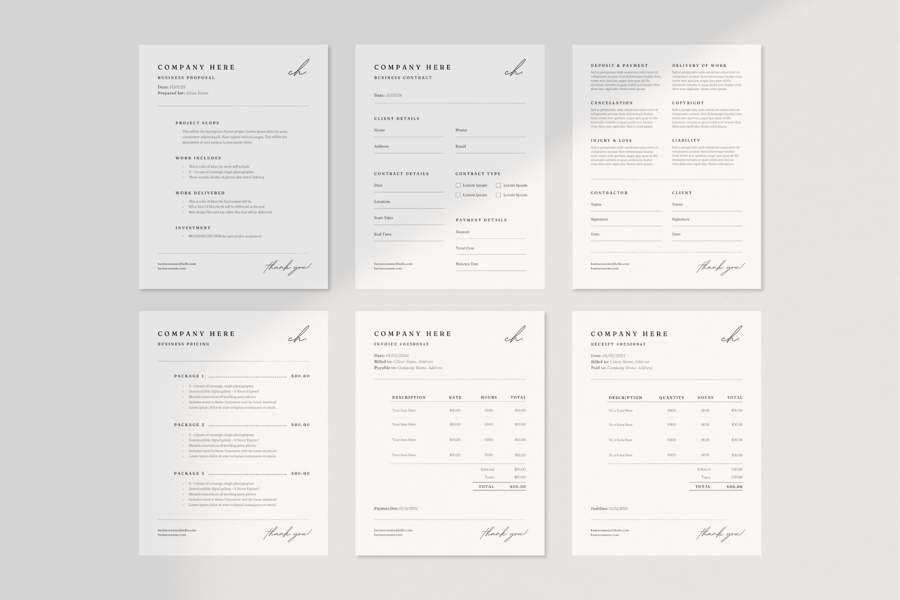 Small Business Template Bundle Canva, a Stationery Template by ...