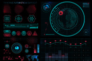 Futuristic Sci Fi Modern UI Set, a Technology Illustration by BeOGraphic