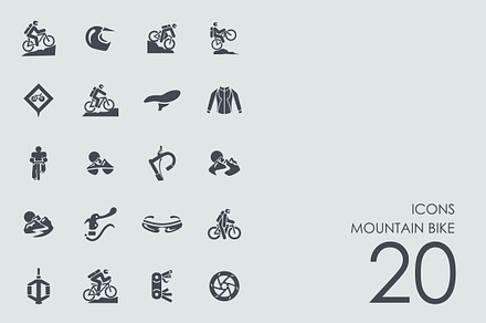 27 Bicycle icons, an Icon by Palau