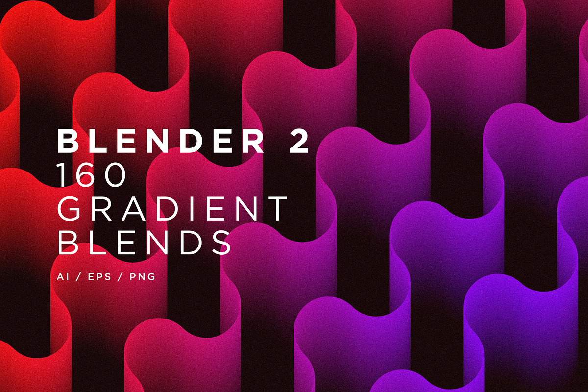 Blender 2: 160 Gradient Blend Shapes, an Object Graphic by RuleByArt