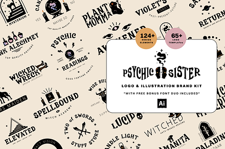 Celestial Mystic Logo Kit | Creative Market