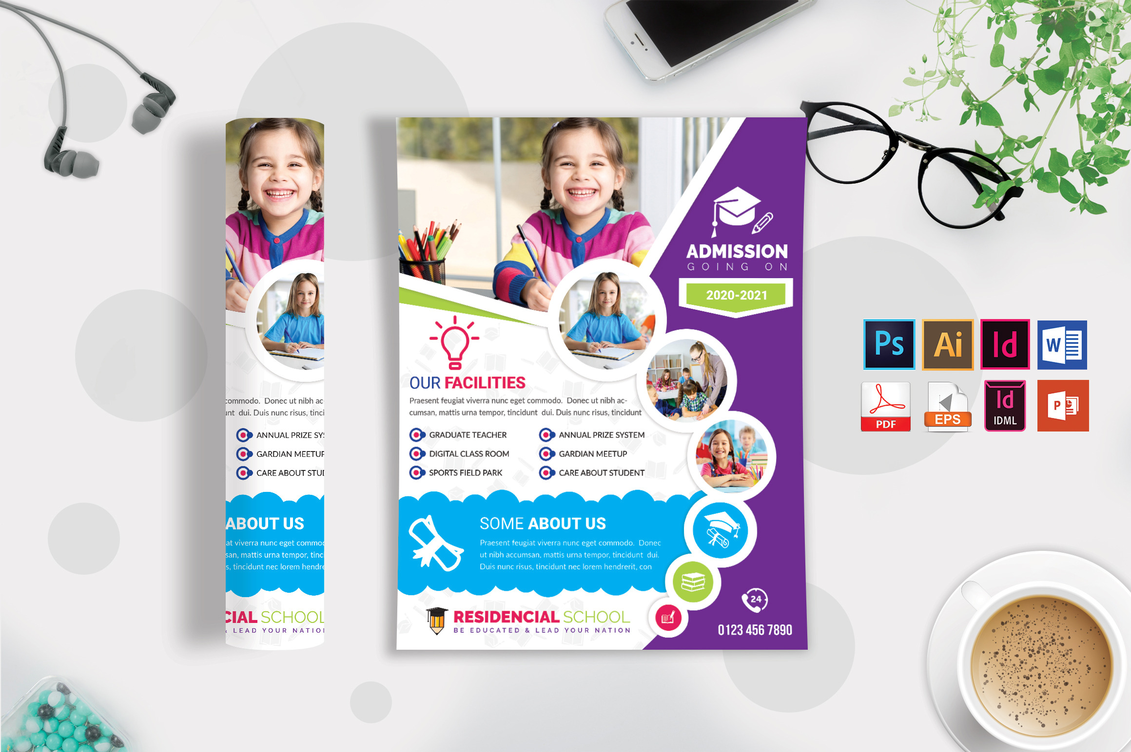 School Flyer Template Vol-07 | Flyer Templates ~ Creative Market