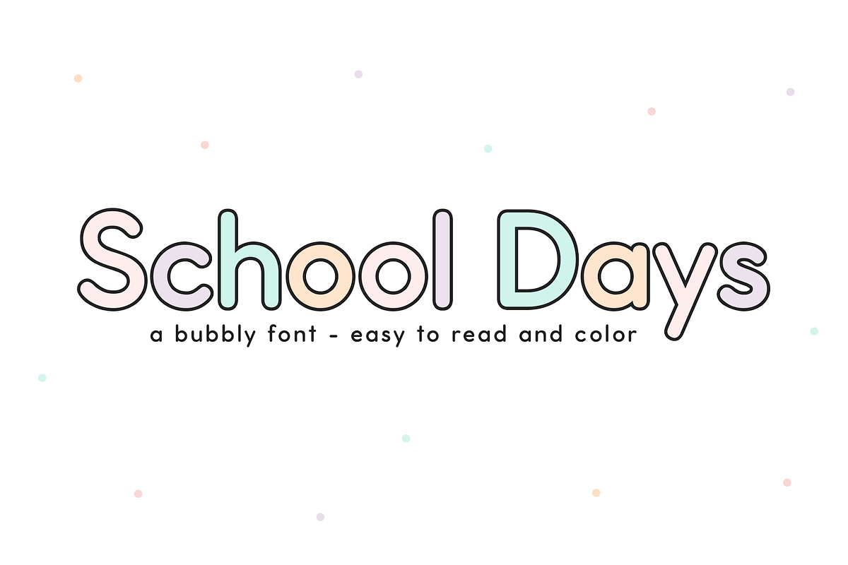 School Font Bundle | 10 Fonts