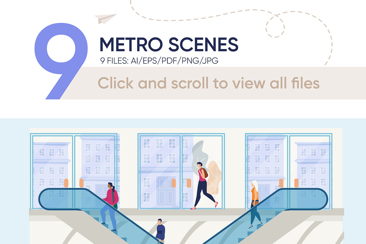 Metro Vector Scenes, a Person Illustration by Tera Vector