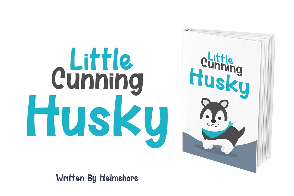 Husky Cute Animal Display Font, a Font by TrimStudio