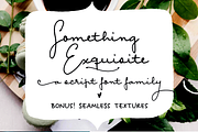 Something Exquisite script font
