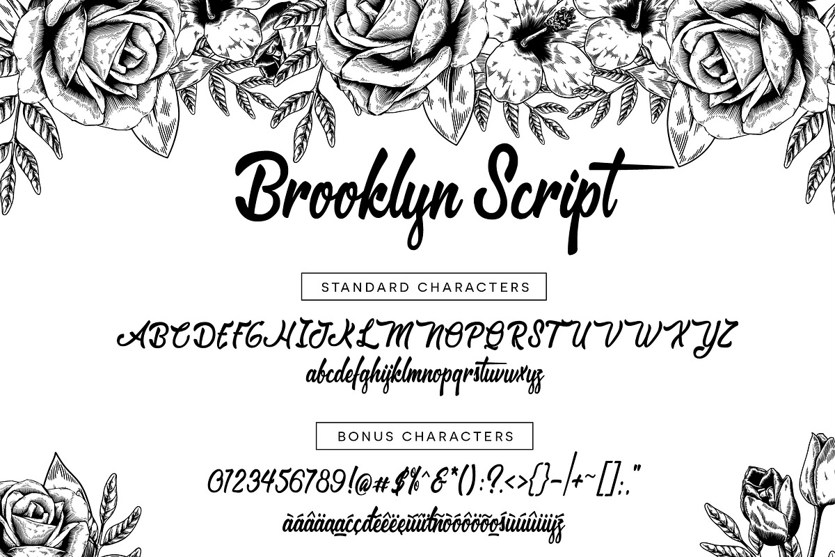 Brooklyn Script, a Script Font by Flycatcher Design