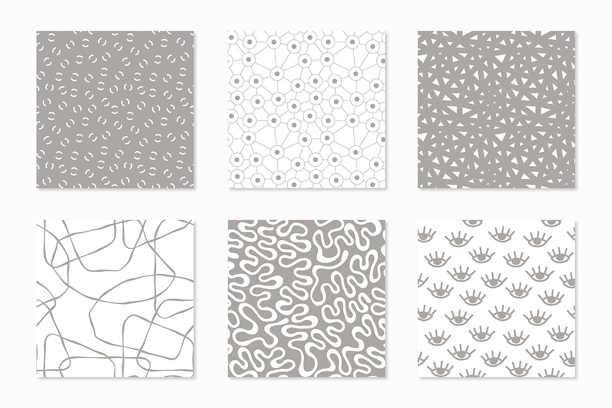Scattered Seamless Patterns, a Pattern Graphic by Curly_Pat