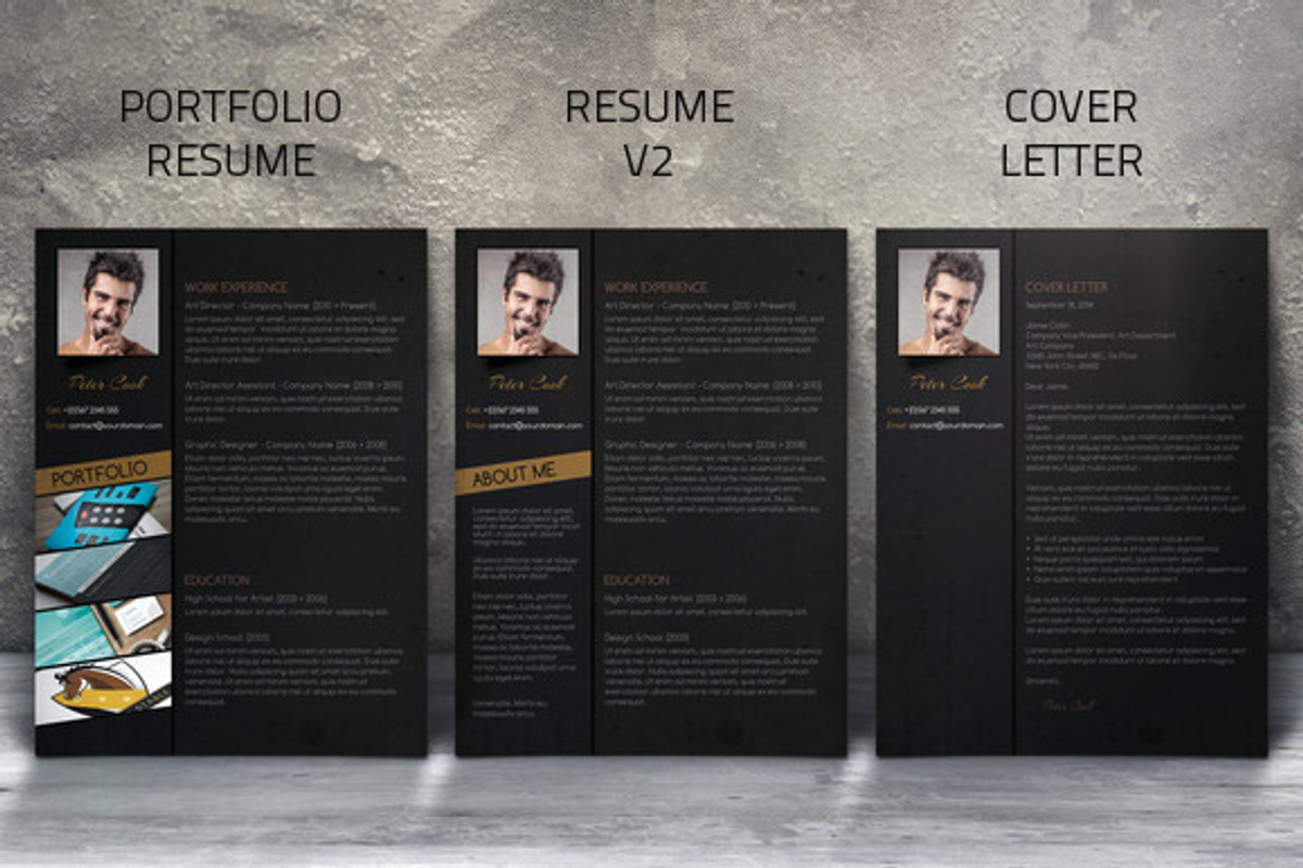 Portfolio Resume Set, a Resume Template by Visual Impact