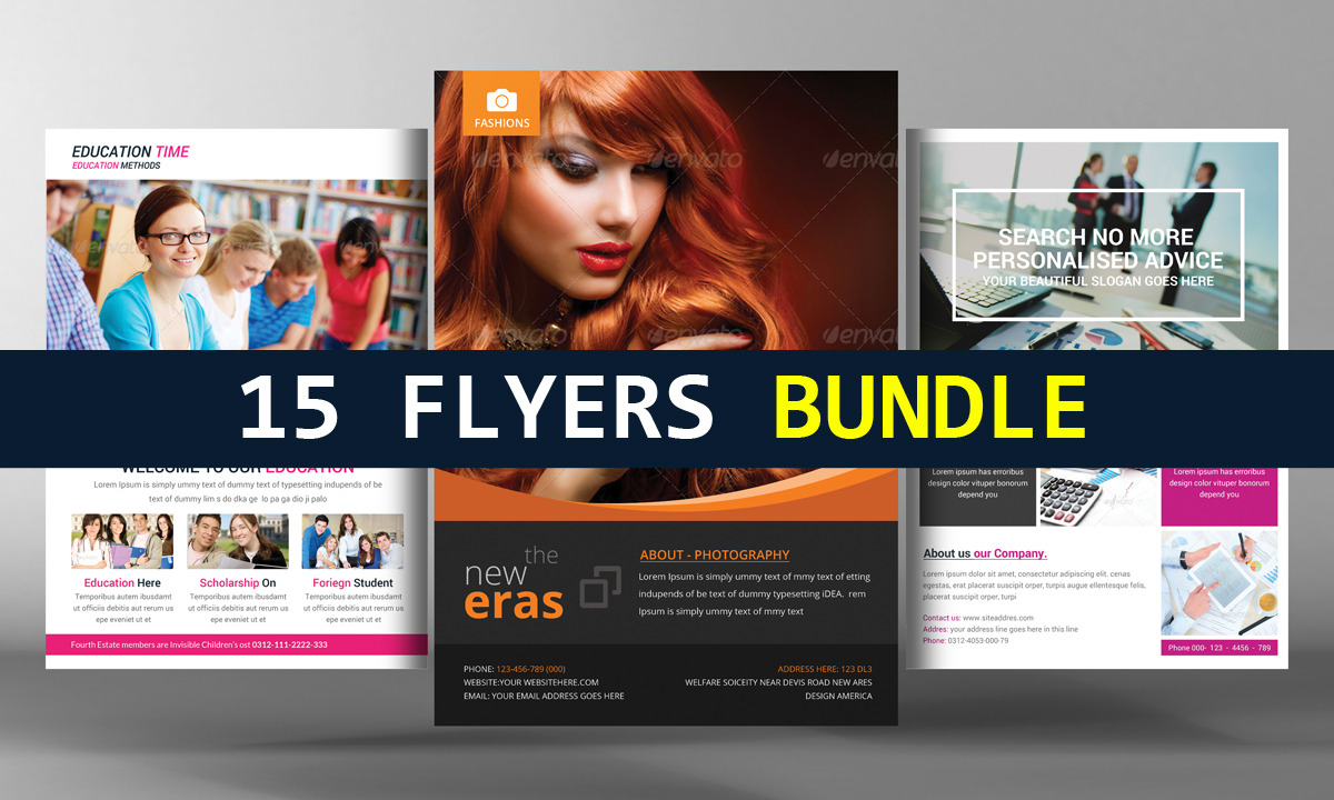 15 Multi-purpose Business Flyers, a Flyer Template by graphicforest