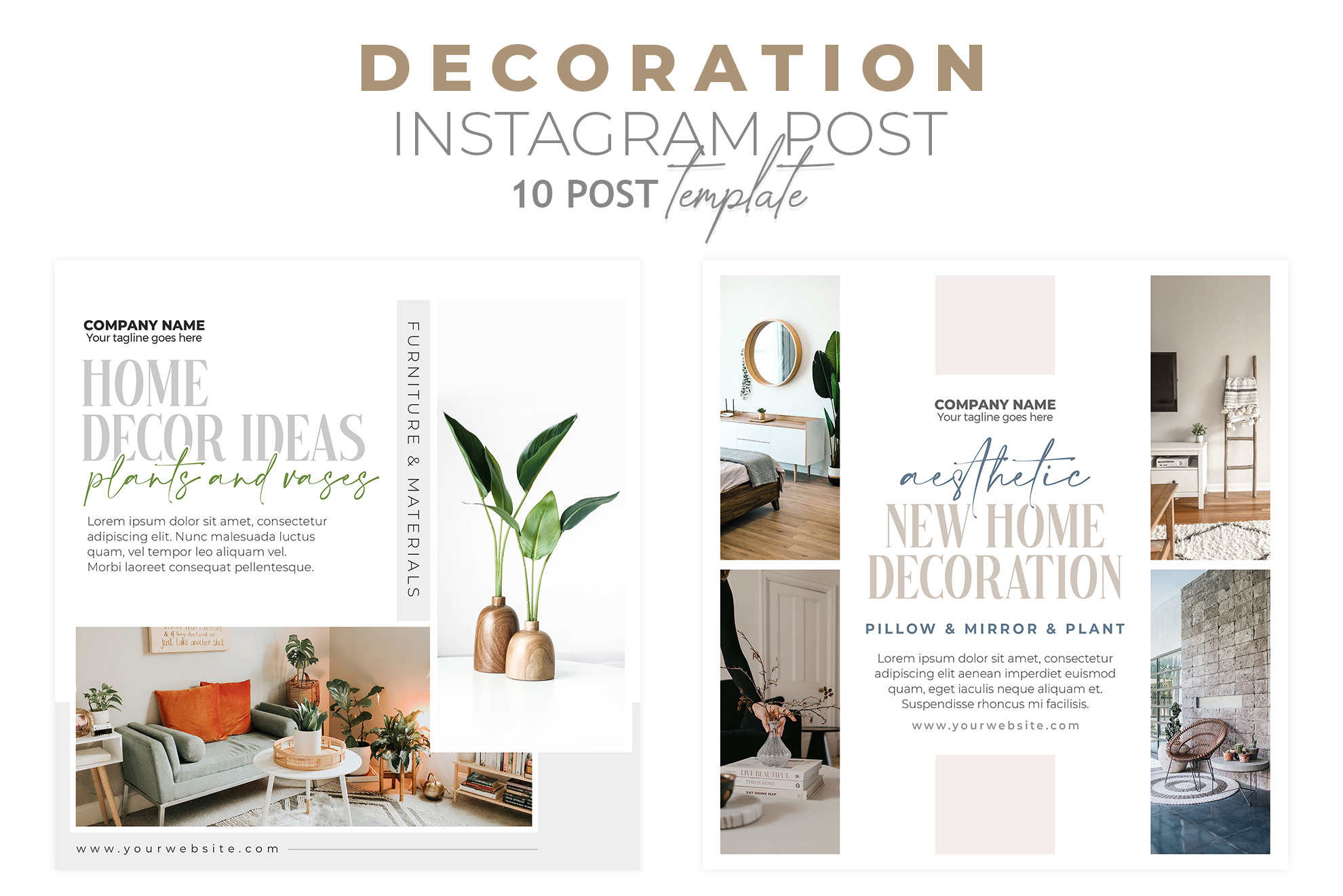 Decoration Instagram Post Template, a Social Media Template by illycreative