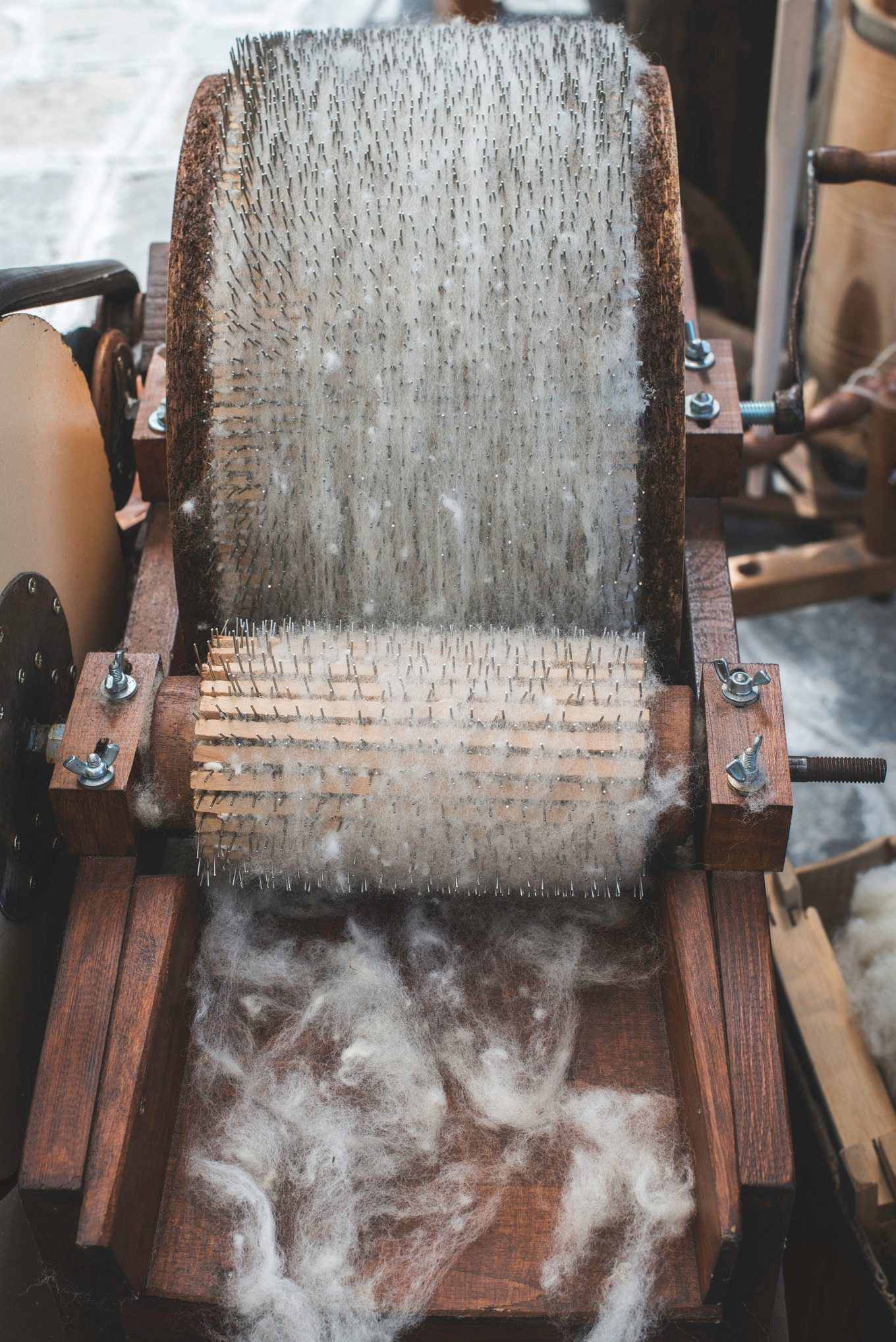 Processing of wool featuring wool, processing, and pattern, an ...