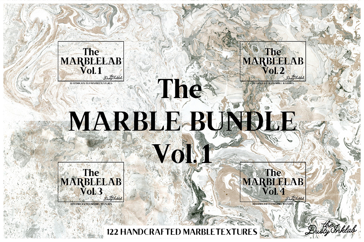 The Marble Bundle Vol. 1, a Texture Graphic by The Dusty Inklab