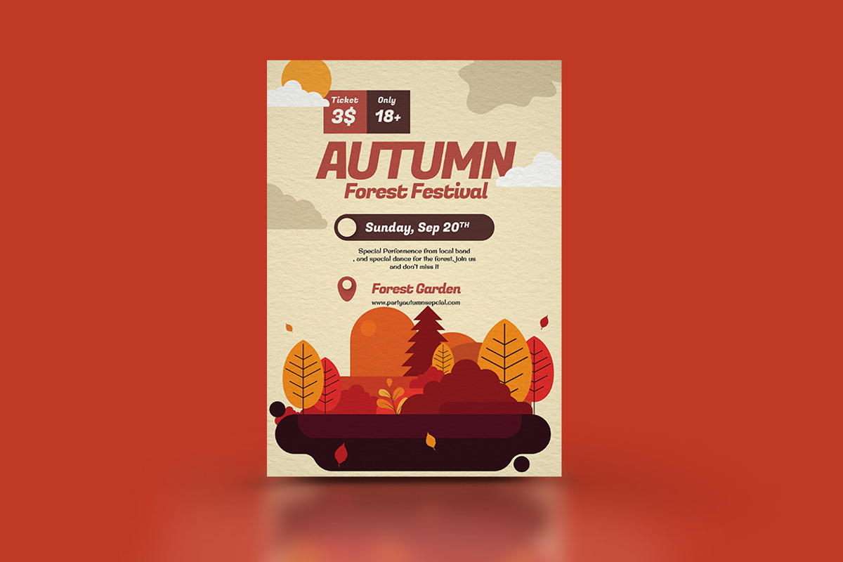 Bundle Poster Autumn Design Template, a Poster Template by MaikoHatta