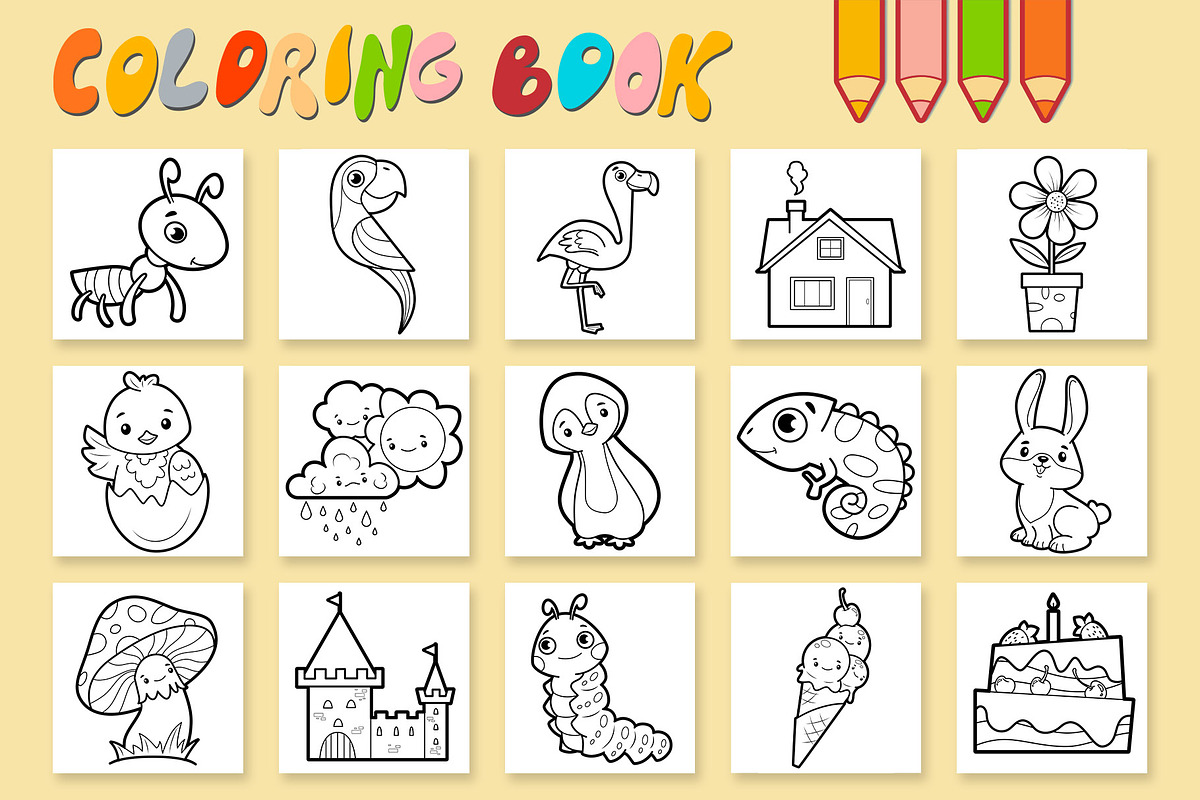 Coloring book or page for kids, an Illustration by Visual-Content