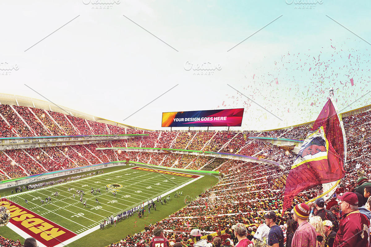 NFL Stadium Display Mock-up #8, a Mockup by vraiana