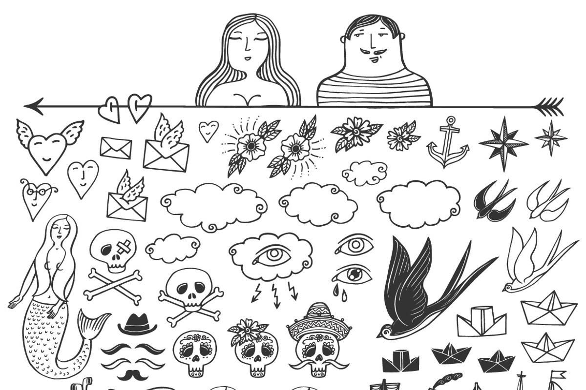 Hallo Hallo - HandDrawn Font Package, a Sans Serif Font by Vitek Graphic