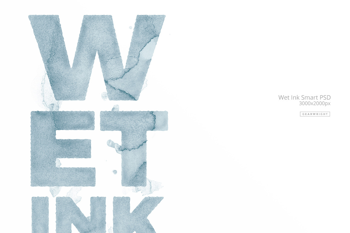 Wet Ink Smart PSD, a Layer Style Add-On by Unember