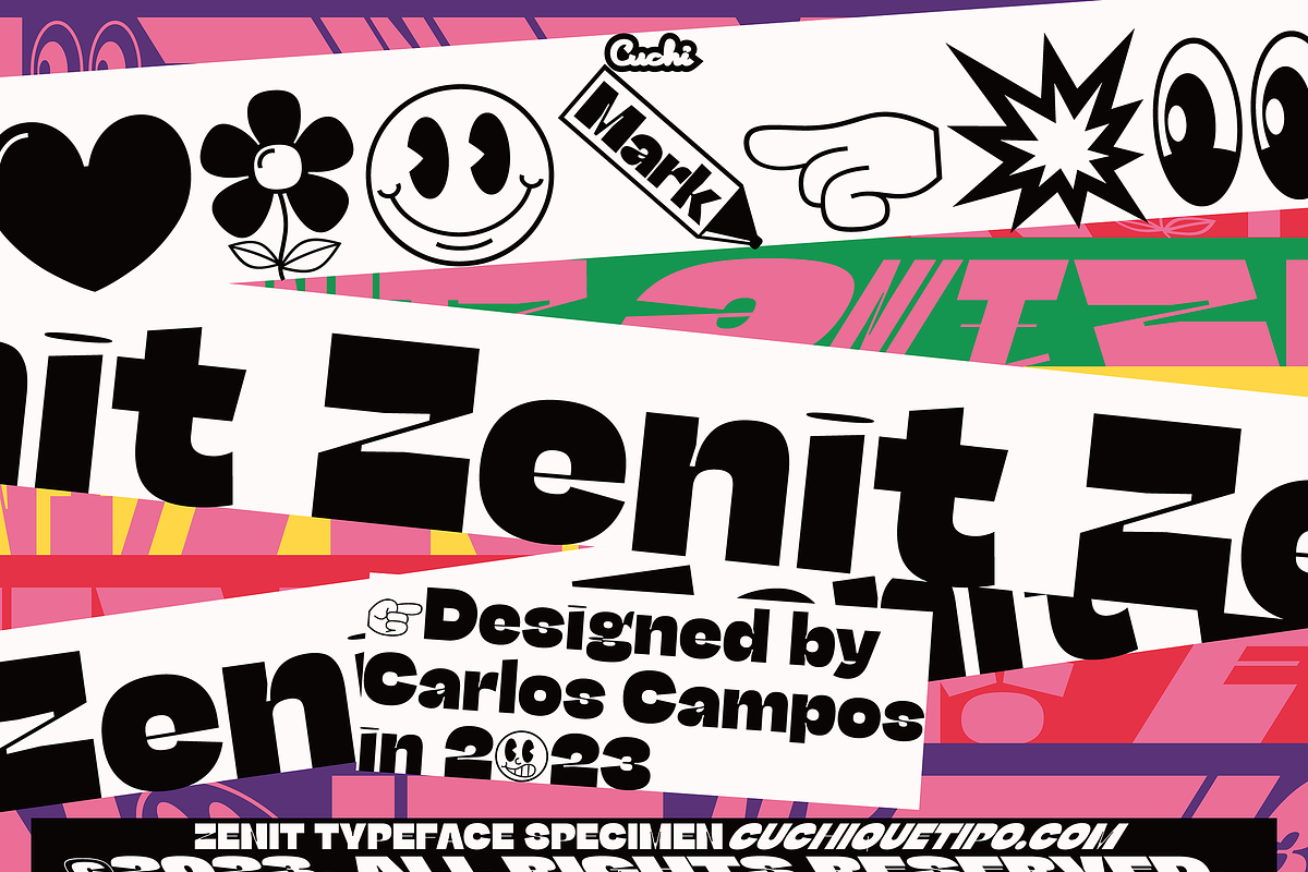 Zenit Font | Creative Market