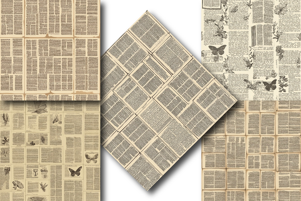 Textured Antique Encyclopedia Page, an Illustration by DreamPrint404